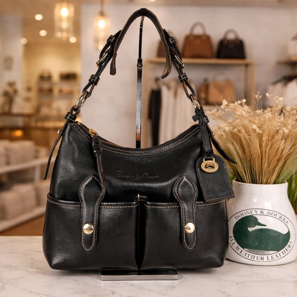 Dooney & Bourke | Bags | Dooney Bourke Florentine Lucy Hobo Black ...